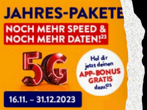 ALDI TALK: App-Bonus für Jahrespakete möglich